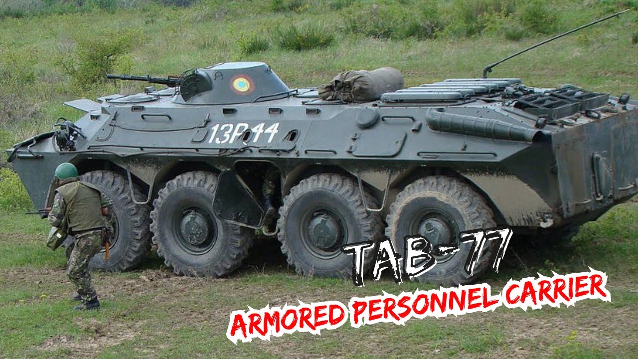 TAB 77 Armored personnel carrier - YouTube