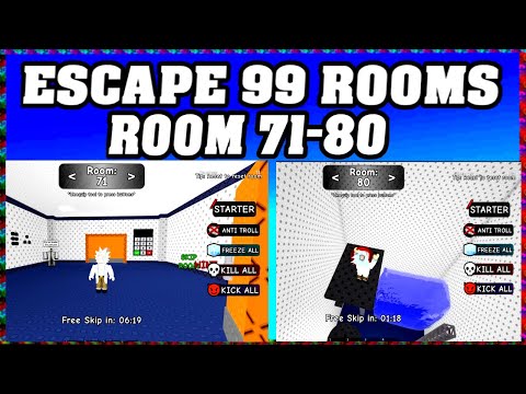 ROOM 71-80 ESCAPE 99 ROOMS Roblox Walkthrough [Full Guide English] 🗝️