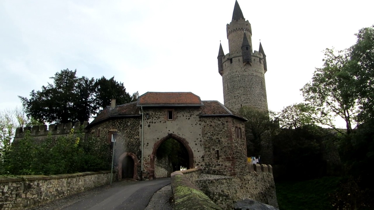 Adolfturm auf der Burg in Friedberg - YouTube