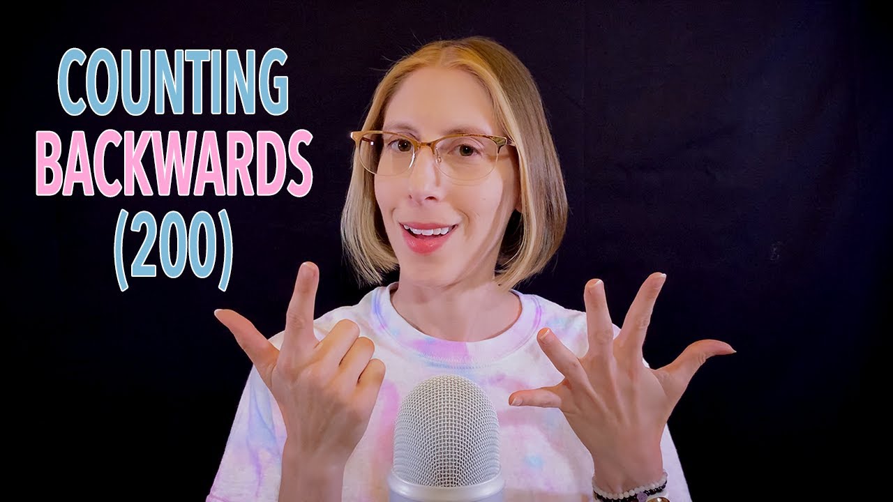 ASMR | Countdown from 200 - whispering, breath, mouth sounds - YouTube