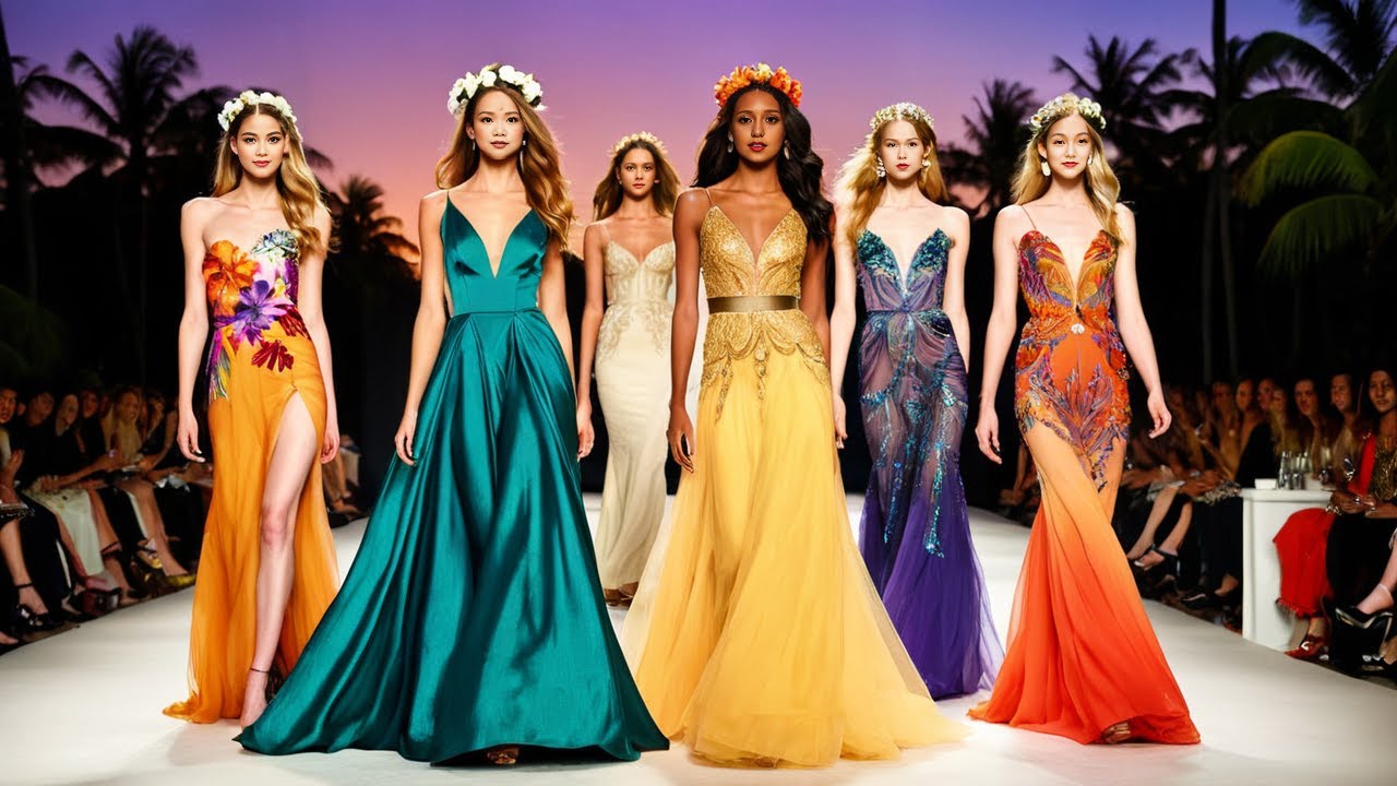 Runway Reverie: When Nature Becomes Romantic Fashion's Muse - YouTube