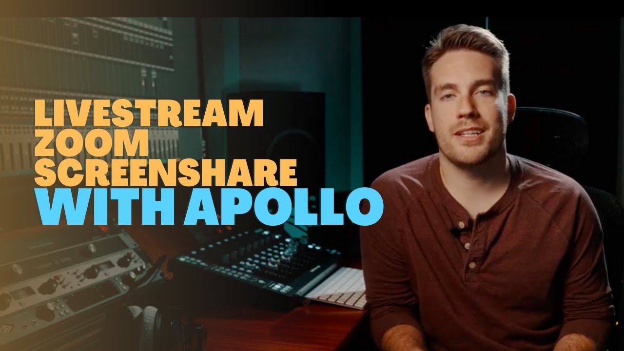 How to Livestream, Zoom, Screen-share with UAD Apollo - YouTube