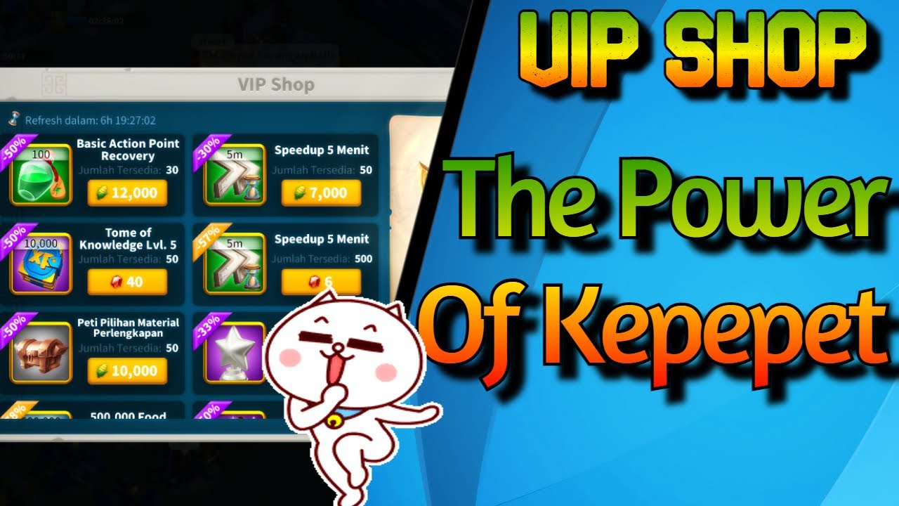 VIP SHOP THE POWER OF KEPEPET 😆 - RISE OF KINGDOMS - YouTube