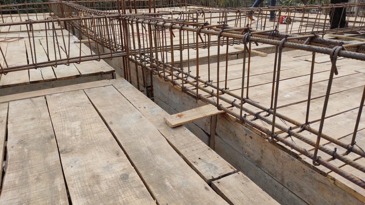 BEAM REINFORCEMENT WORKING PROCESS | BUILDING CONSTRUCTION VIDEO | ROAD ...