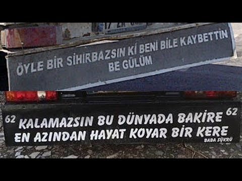 KOMİK KAMYON ARKASI SÖZLERİ VE YAZILARI!!