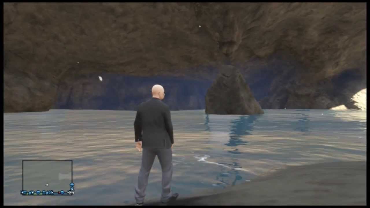 Hidden Cave in GTA V Online - YouTube
