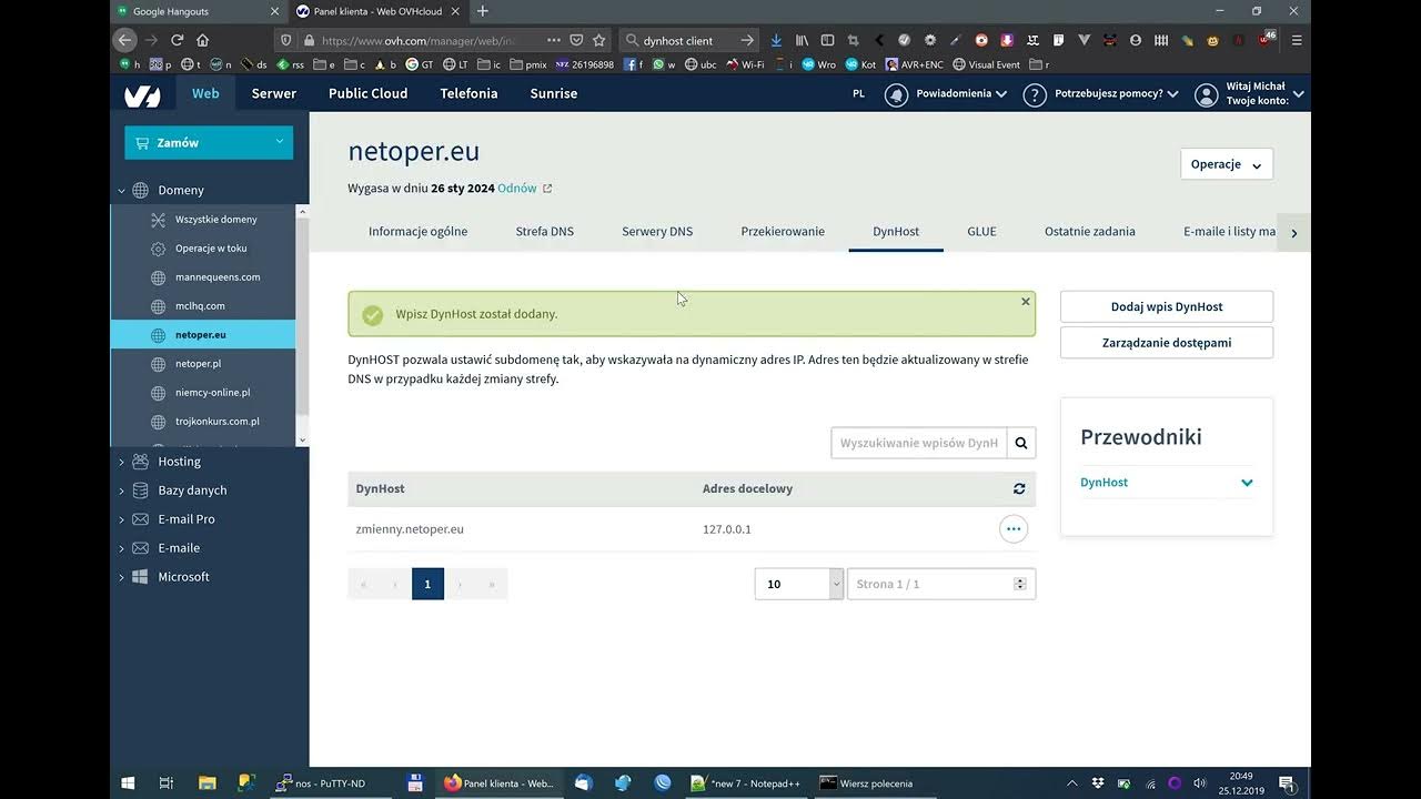 dynHOST(ovh) - YouTube