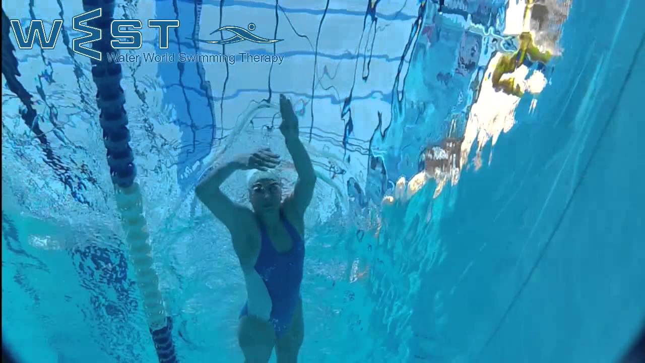 swimming freestyle drill-19: 5 sec. catching water with high elbow, 3 ...