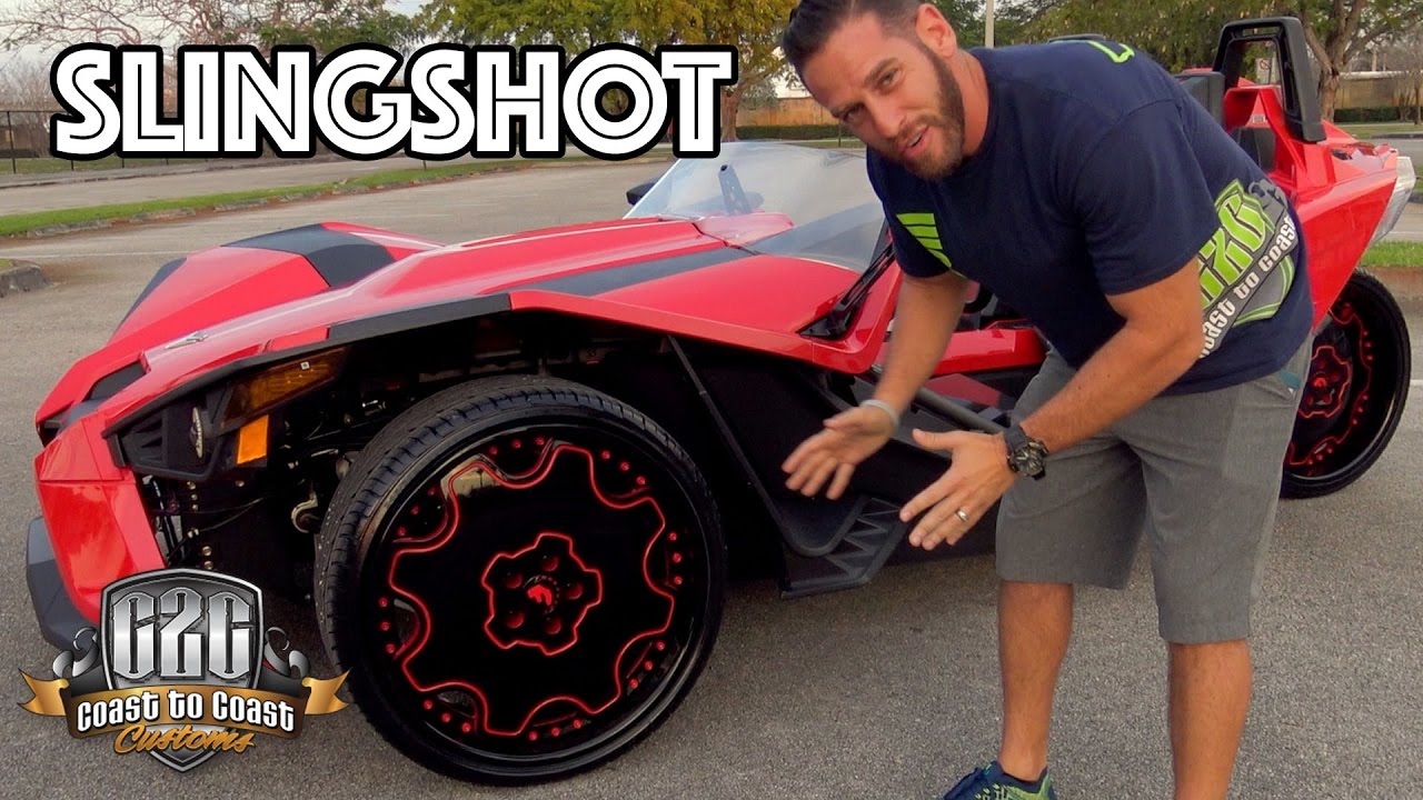 Slingshot on Forgiato Fiore Wheels - YouTube