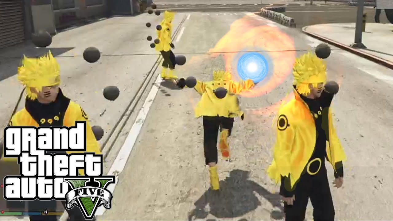 GTA 5 NARUTO MOD | NARUTO LANZA EL RASENGAN EN GTA 5 - YouTube