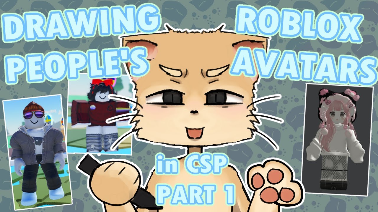 Drawing random people's Roblox avatars │ CSP Speedpaint - YouTube