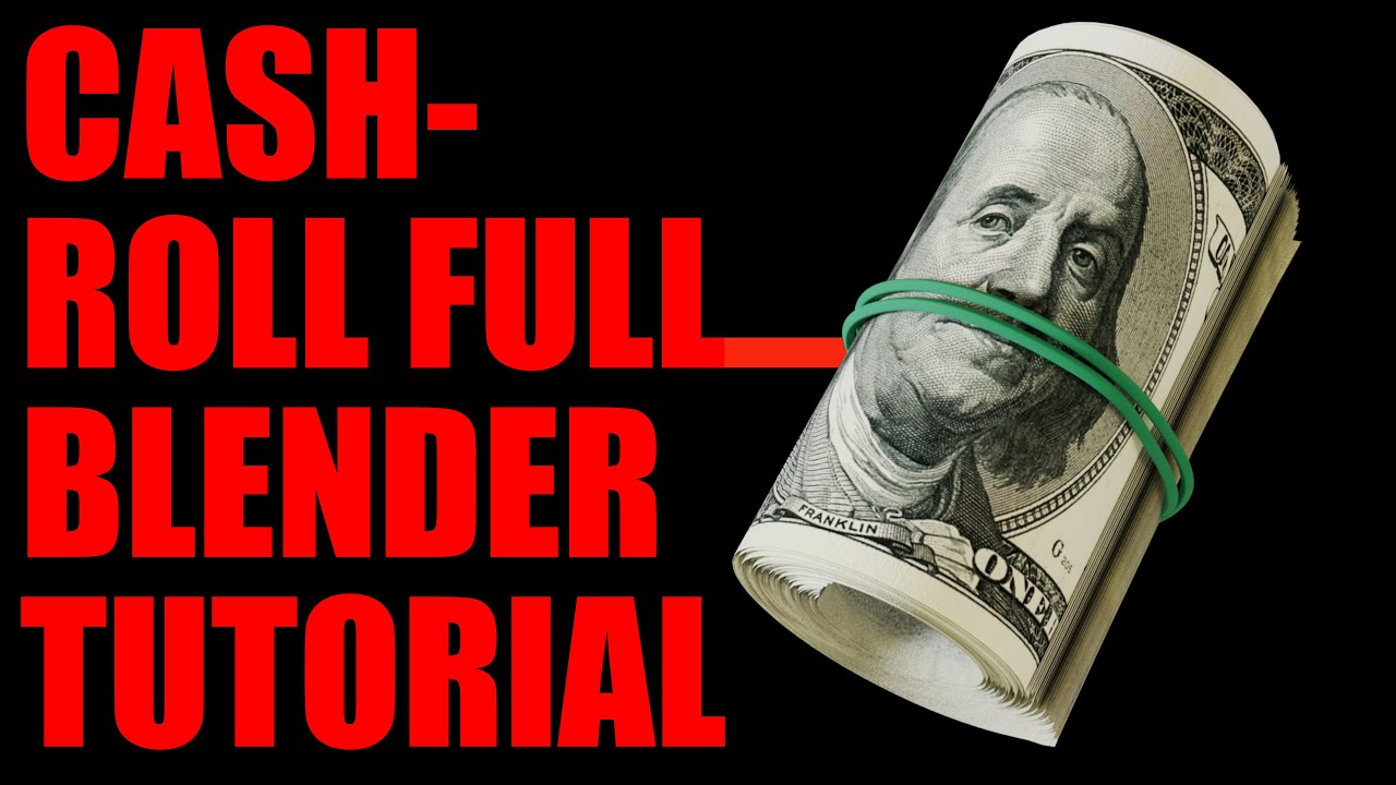 Roll of cash step-by-step tutorial | Blender - YouTube