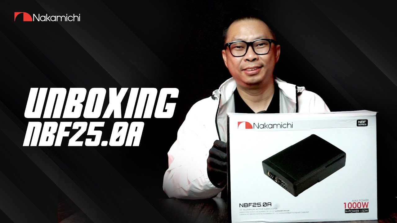 UNBOXING NAKAMICHI SUBWOOFER NB25.0A - YouTube
