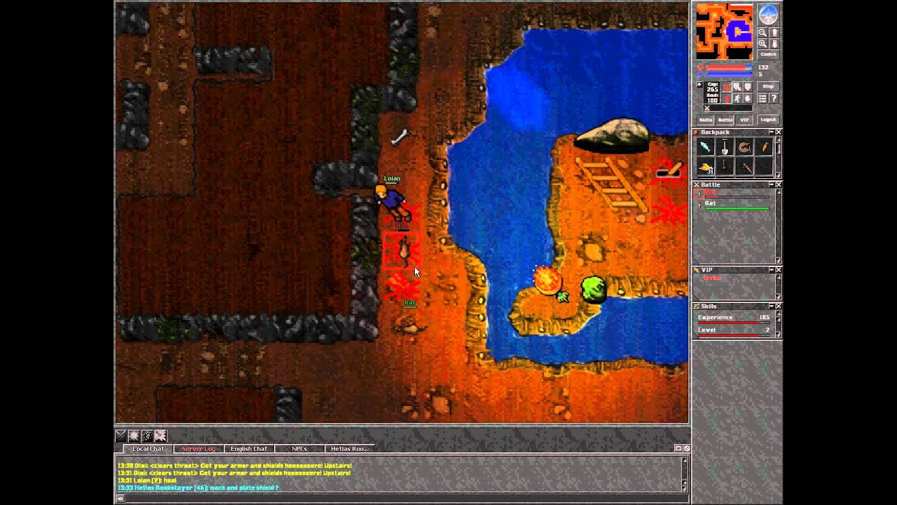 Rapier Quest - Tibia - Rookgaard - YouTube