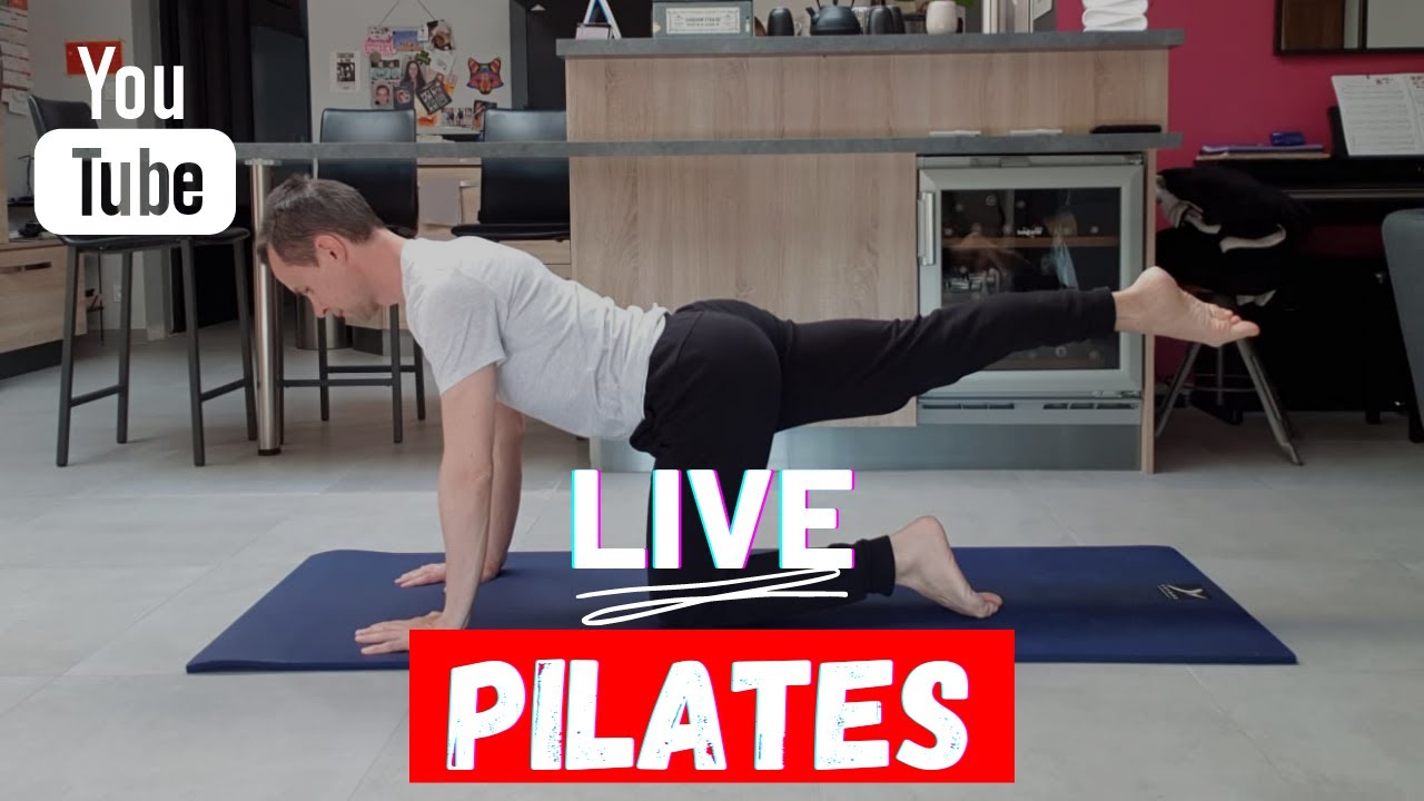 Live PILATES à la maison ! (Épisode 19) - YouTube