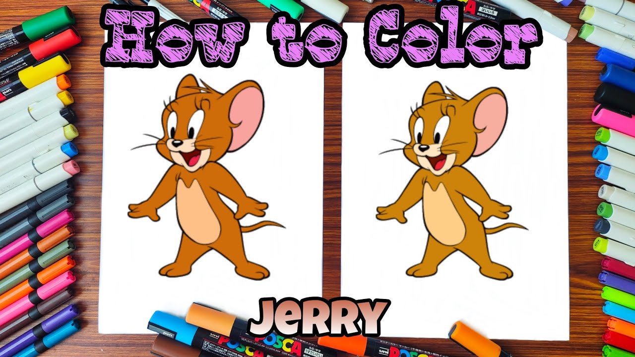 How to Color Jerry easy - YouTube