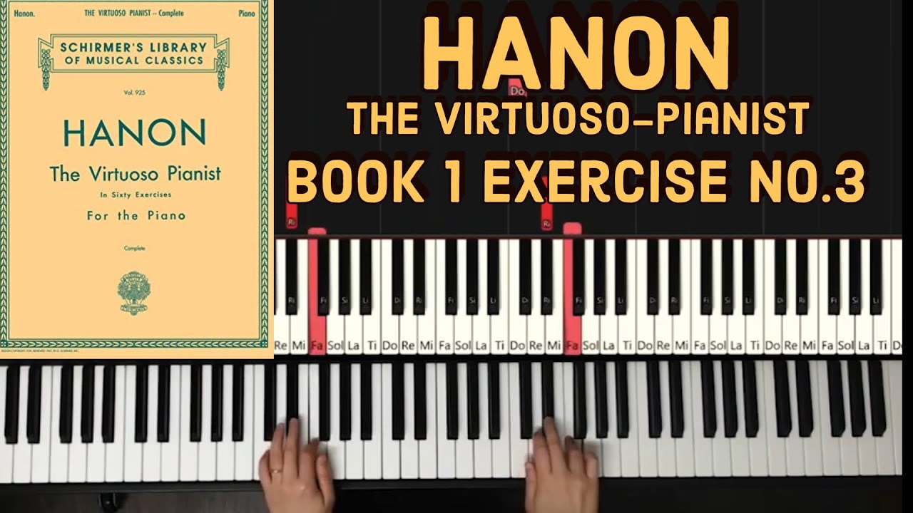 Hanon The Virtuoso-Pianist Book 1 Exercise No.3 Piano Tutorial - YouTube