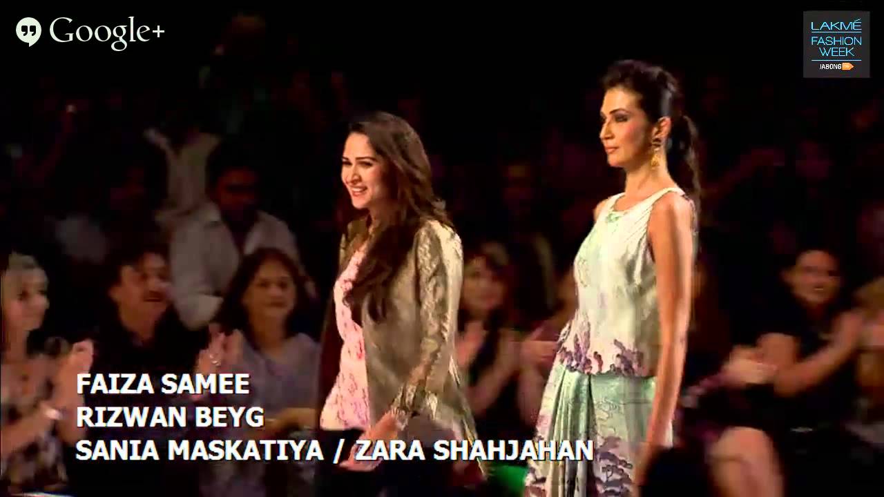 FAIZA SAMEE RIZWAN BEYG SANIA MASKATIYA ZARA SHAHJAHAN-LAKME FASHION ...