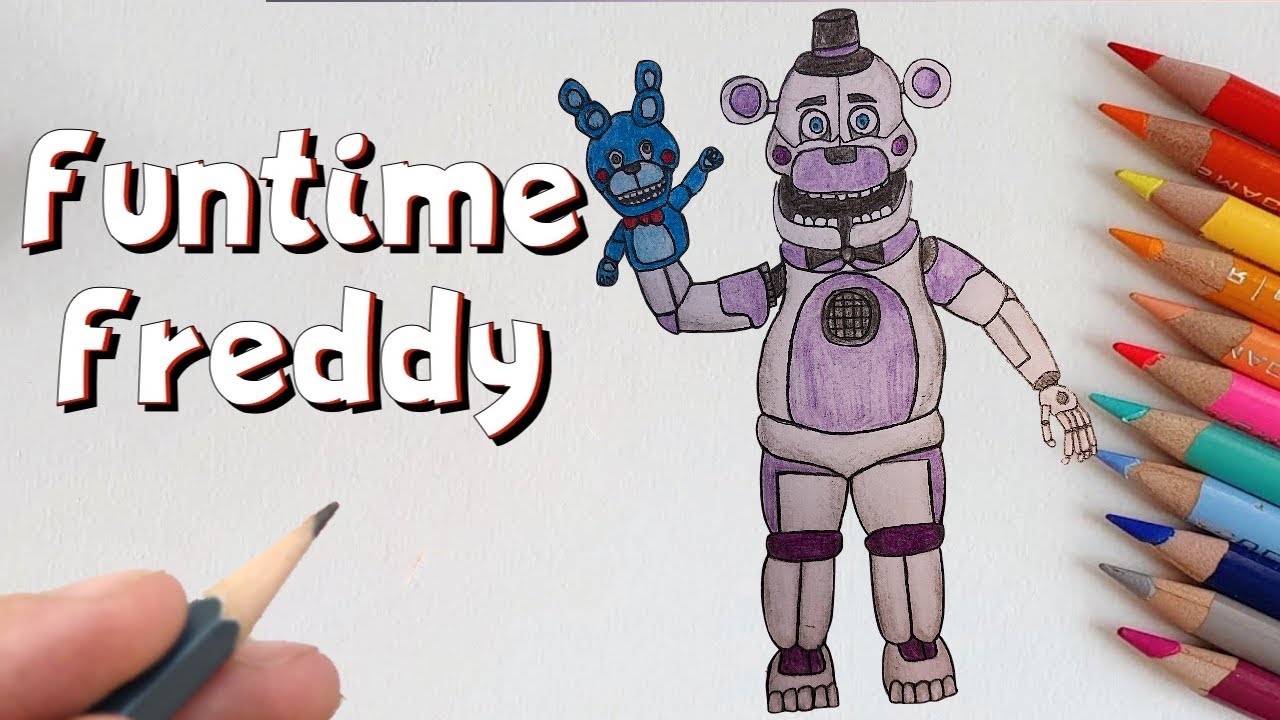 HOW TO DRAW FUNTIME FREDDY ( FNAF SISTER LOCATION ) - YouTube