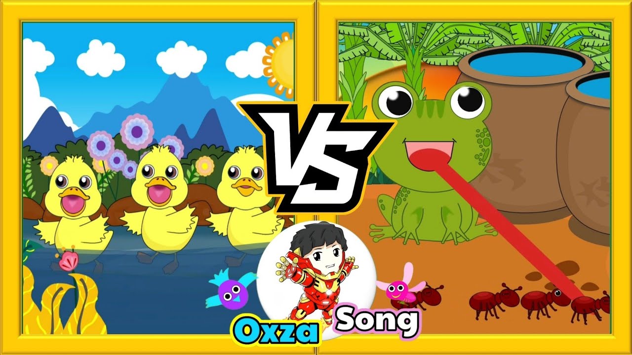 เพลง อึ่งอ่างมานั่งข้างโอ่ง VS ก้าบก้าบก้าบ เป็ดอาบน้ำในคลอง | Oxza ...