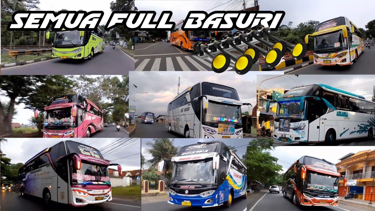 Random bus, semuanya full basuri. tsm bus hunter - YouTube