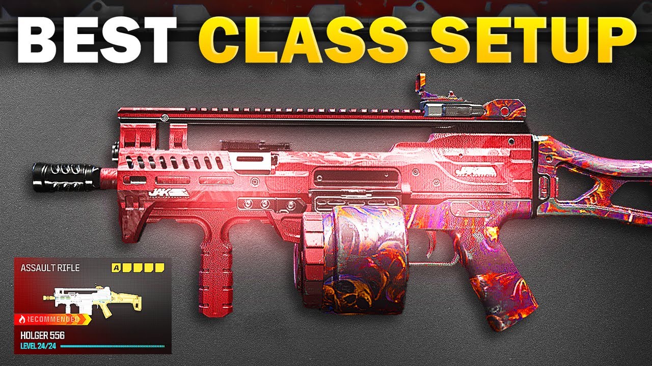 the 100 ROUND DRUM AR in MW3! (Best Holger 556 Class Setup) - YouTube