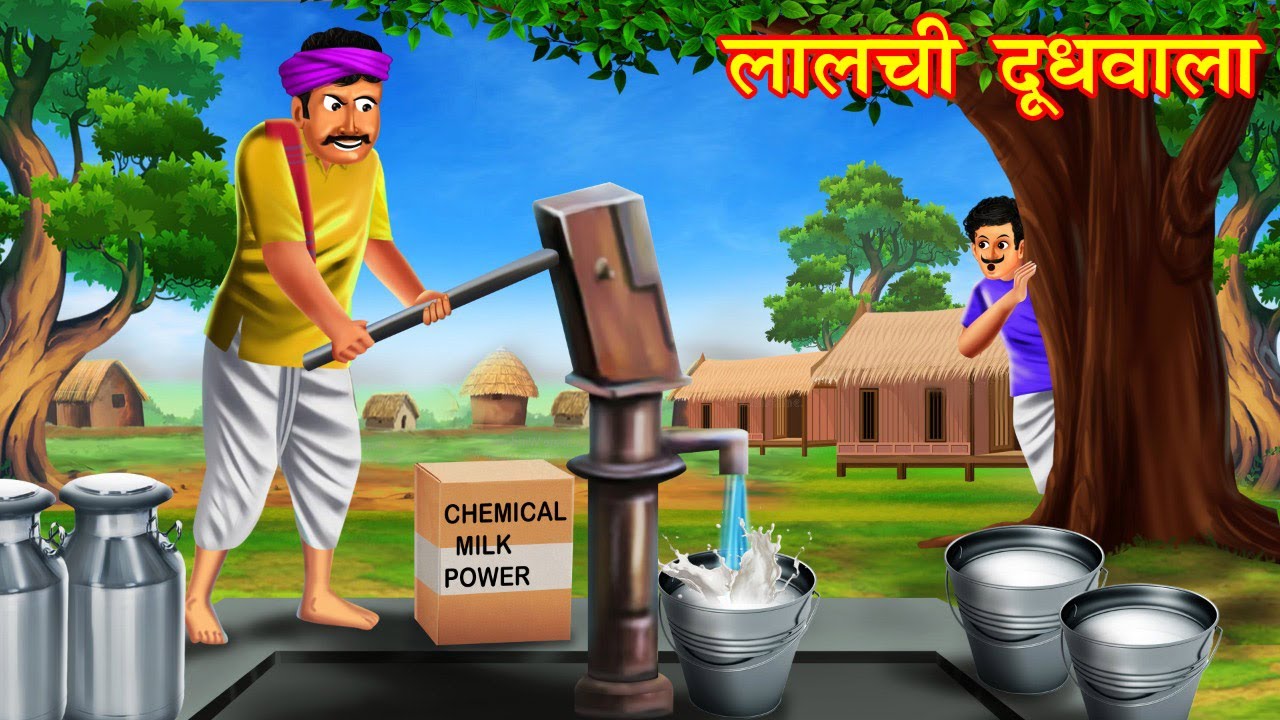 लालची दूधवाला | lalchi dudhwala | hindi kahaniya | bedtime stories ...