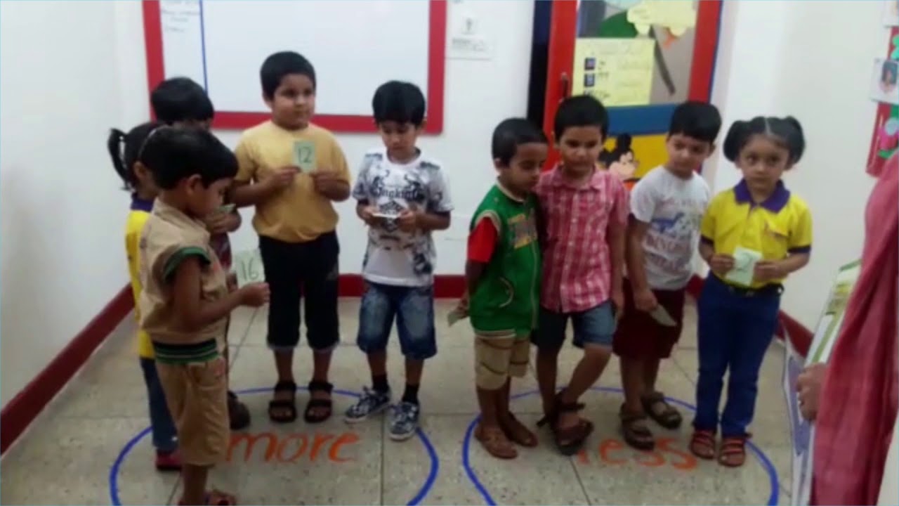 Kids of Class Prep learning about the concept of More and Less | Little ...
