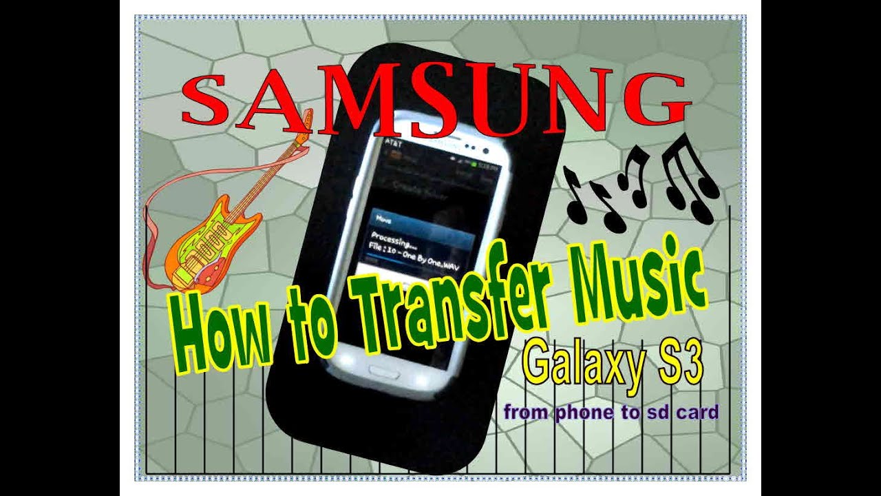 HOW TO TRANSFER MUSIC SAMSUNG GALAXY SIII - YouTube