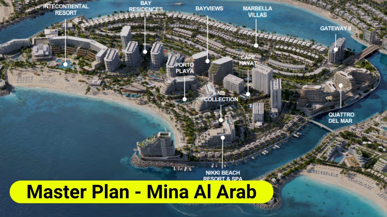 Master Plan of Mina Al Arab 2024 | Asif Shad Realtor - YouTube