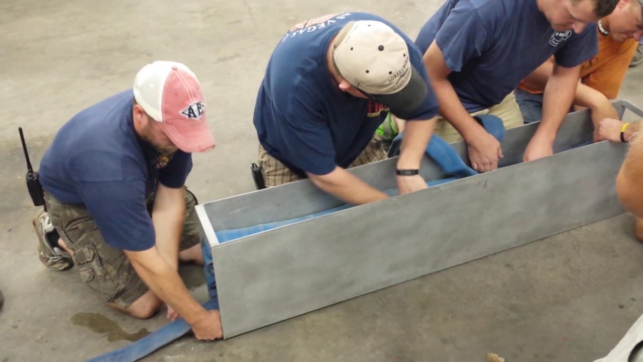 Loading 200' Pre-Connect Hoseline - YouTube