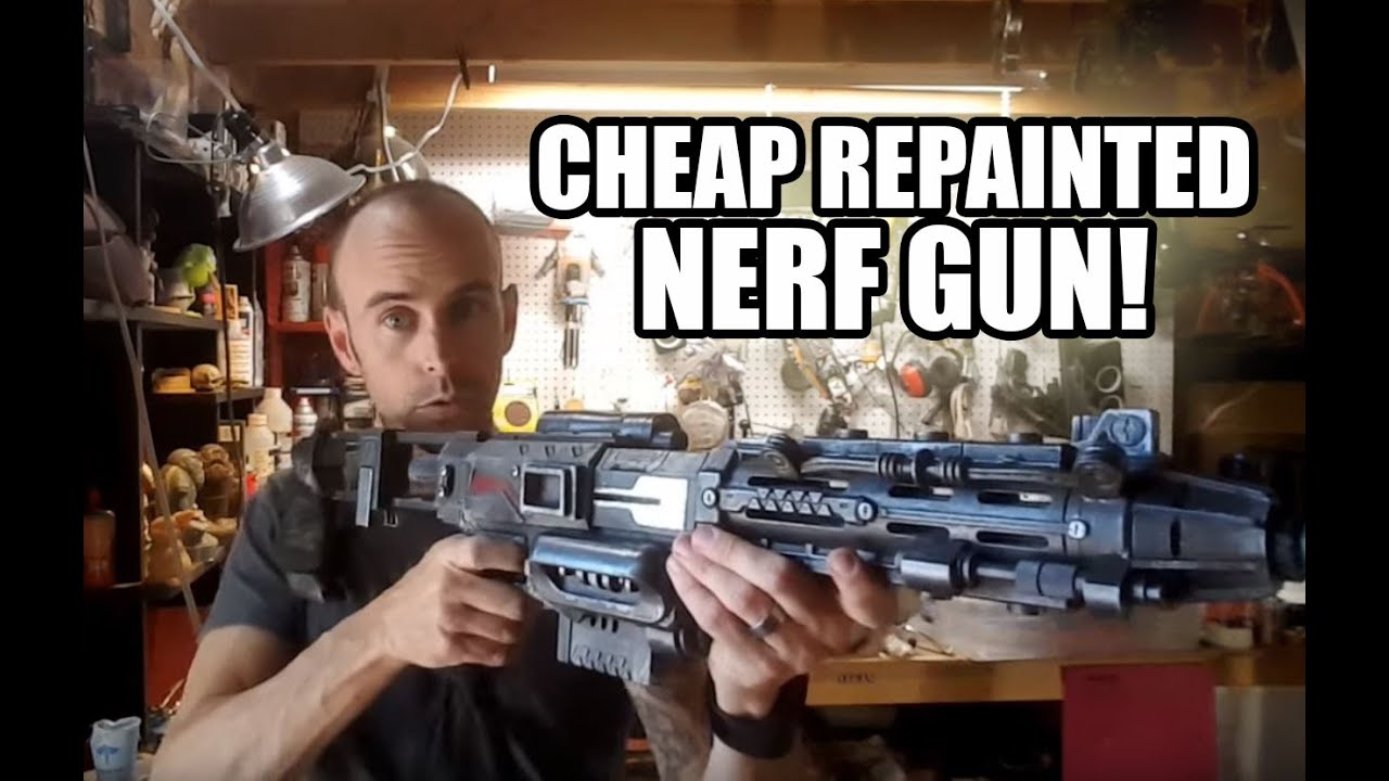 Repainted NERF Dart Gun. - YouTube