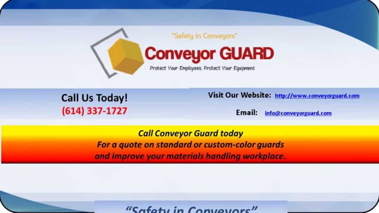 Conveyor Guard Present - Includes Install Instructions - YouTube