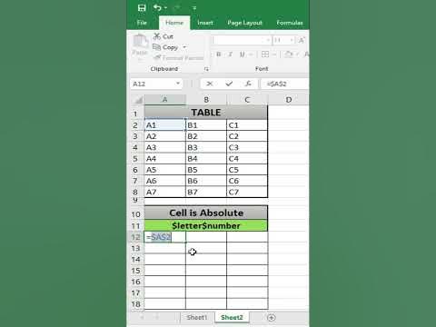 How to Use Absolute Cell Reference in Excel - Excel Tricks #25 - YouTube