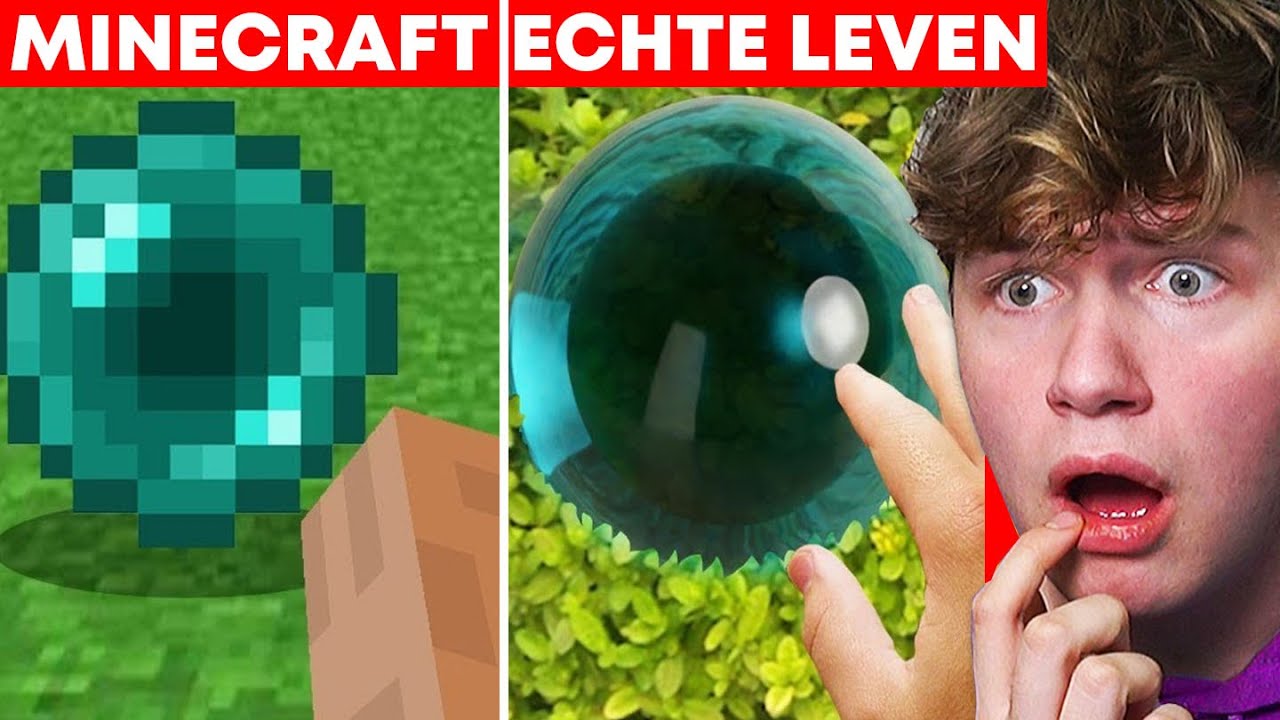 MINECRAFT vs ECHTE LEVEN! - YouTube