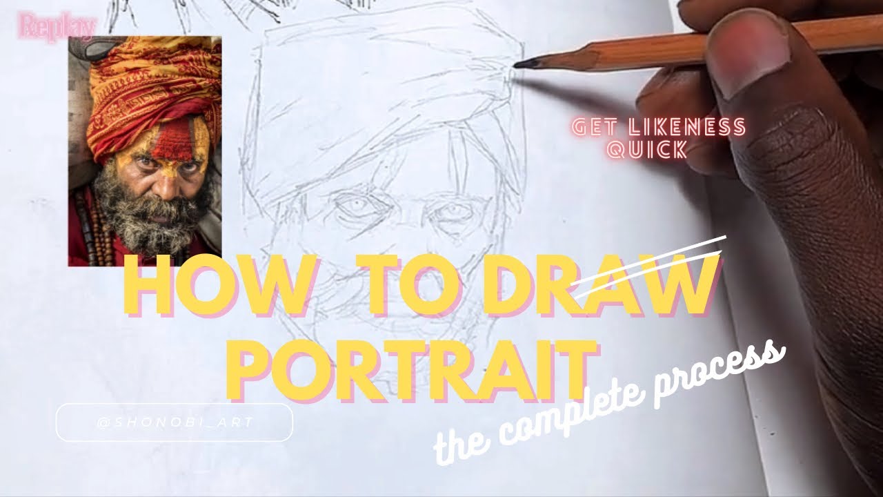 How to draw a portrait | QUICK tips on shape & likeness - YouTube