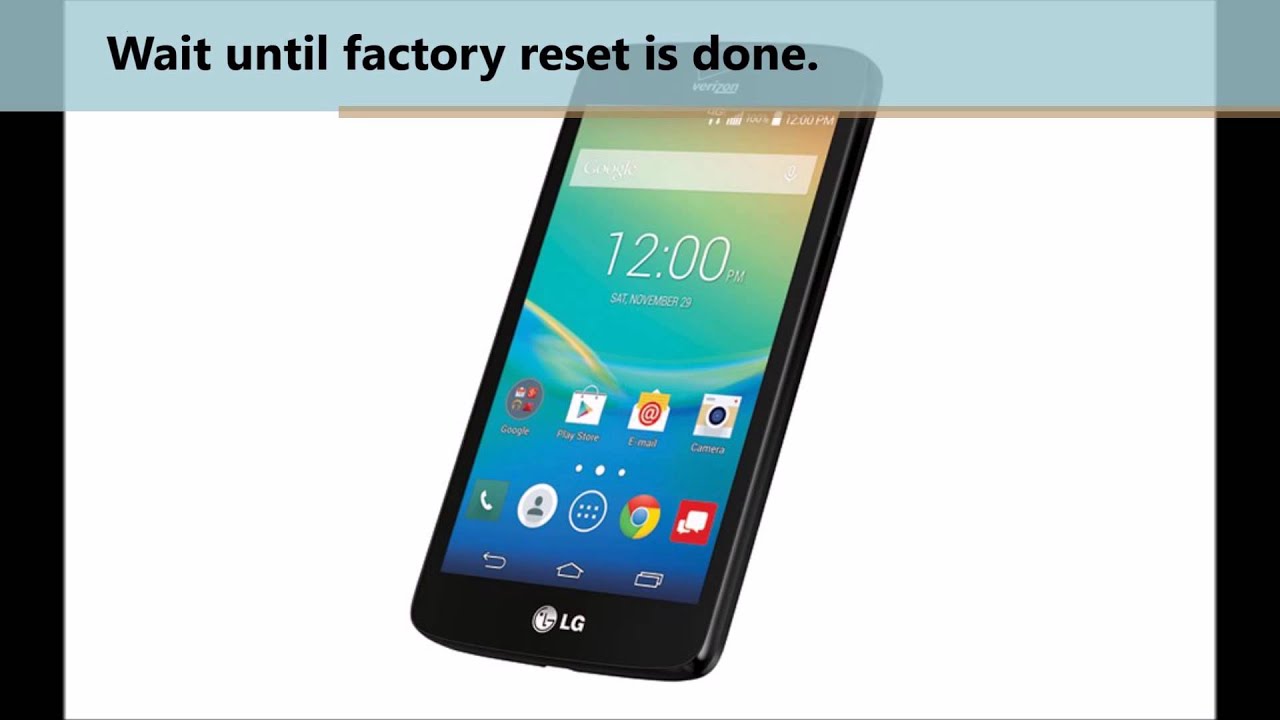 LG Transpyre factory reset/ hard reset - YouTube