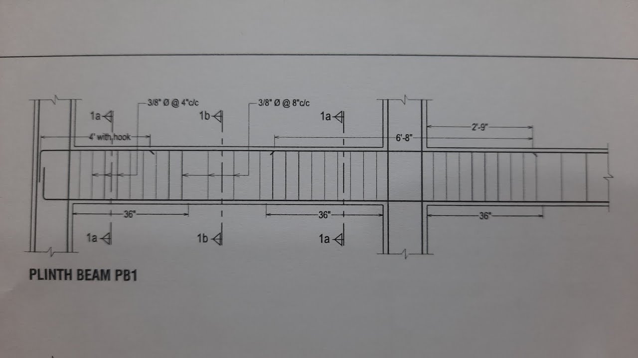 How to Read Plinth Beam Drawing? Depth of Beam for 4 floors Building ...