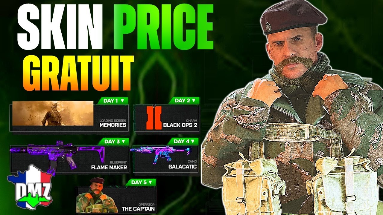 Nouveau SKIN PRICE gratuit mw2 (20ème anniversaire) - YouTube