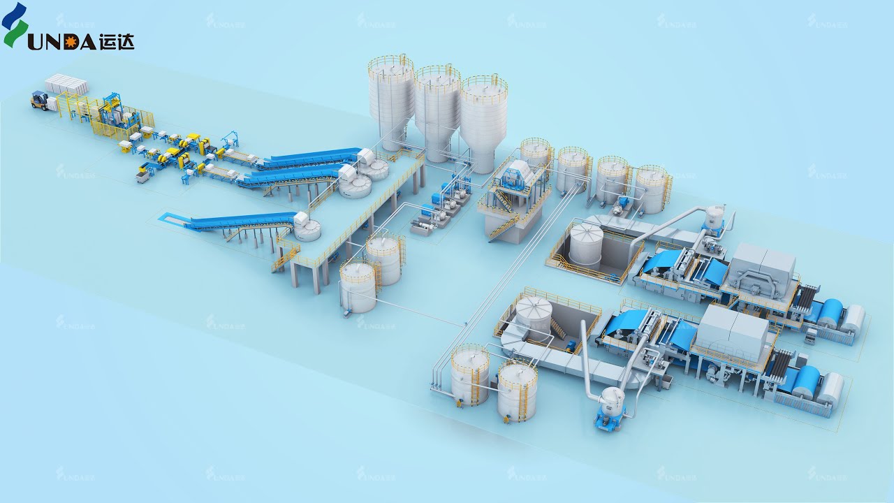 Yunda i-VSP Virgin Pulp Stock Preparation System - YouTube