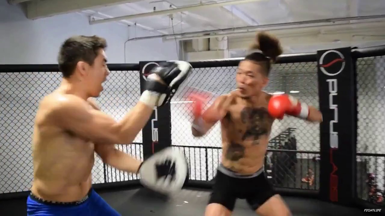 Teruto Ishihara Power Striking with Justin Buchholz - YouTube