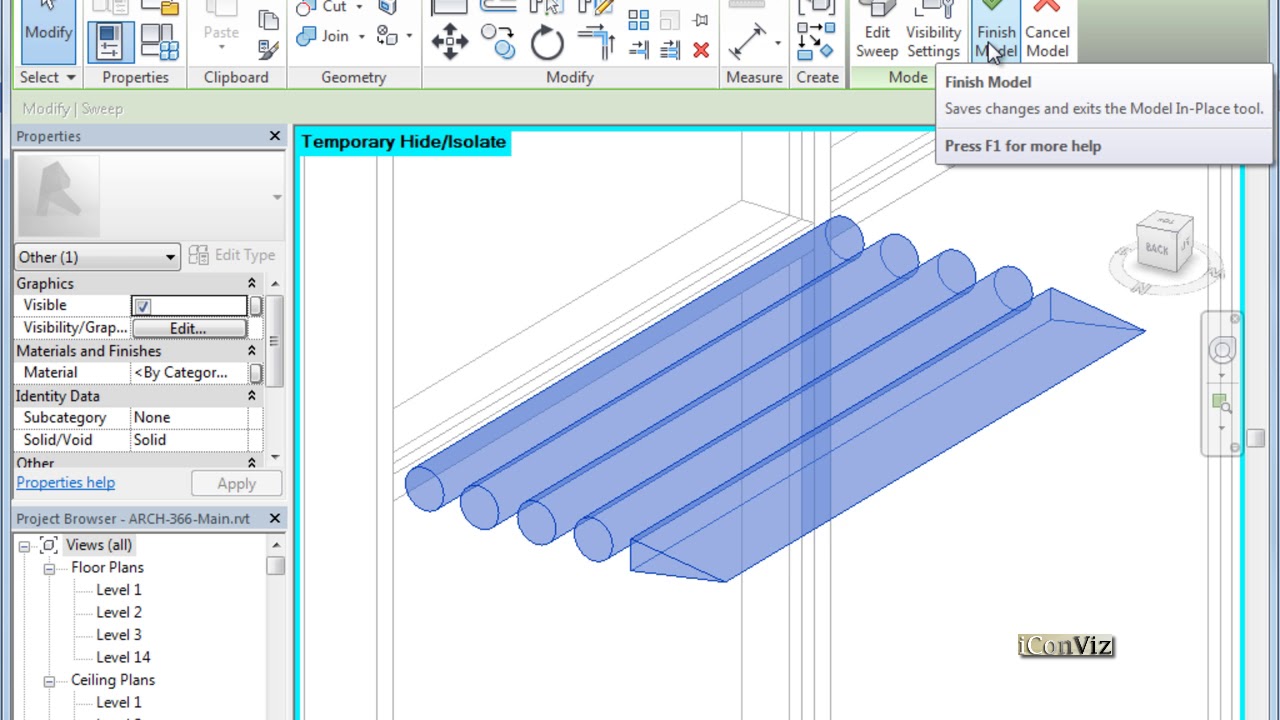 Video-09-Part 2: Advance Revit Curtain Walls/Mullion Profile / Sunshade ...