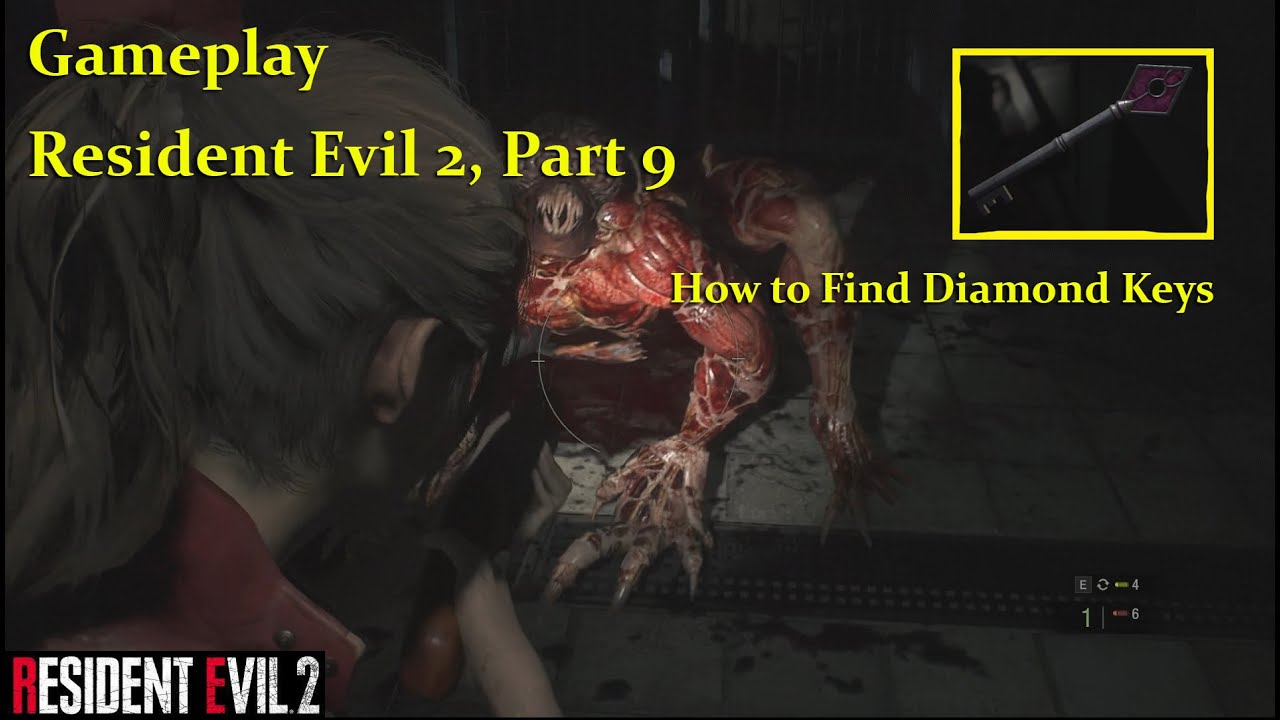 Resident Evil 2 | Gameplay Part 9, How to Find Diamond Keys - YouTube