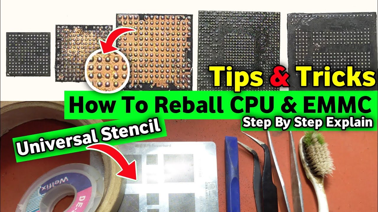 How to Reball any IC with Universal Stencil | Reveal होगा खुफिया ...