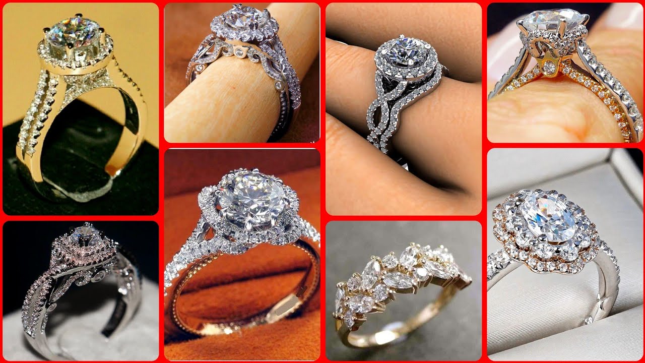 50 top Most elegant and marvellous diamond rings for girls - YouTube