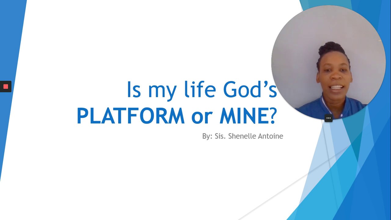 Is my life GOD's platform or MINE?? - YouTube