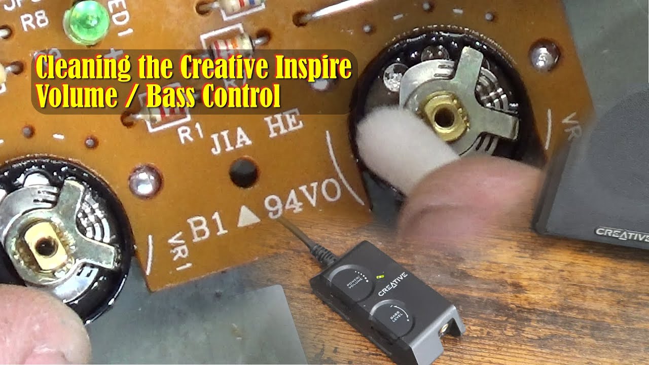 Stop Crackling - Creative Volume/Bass Control Cleaning #0115 - YouTube
