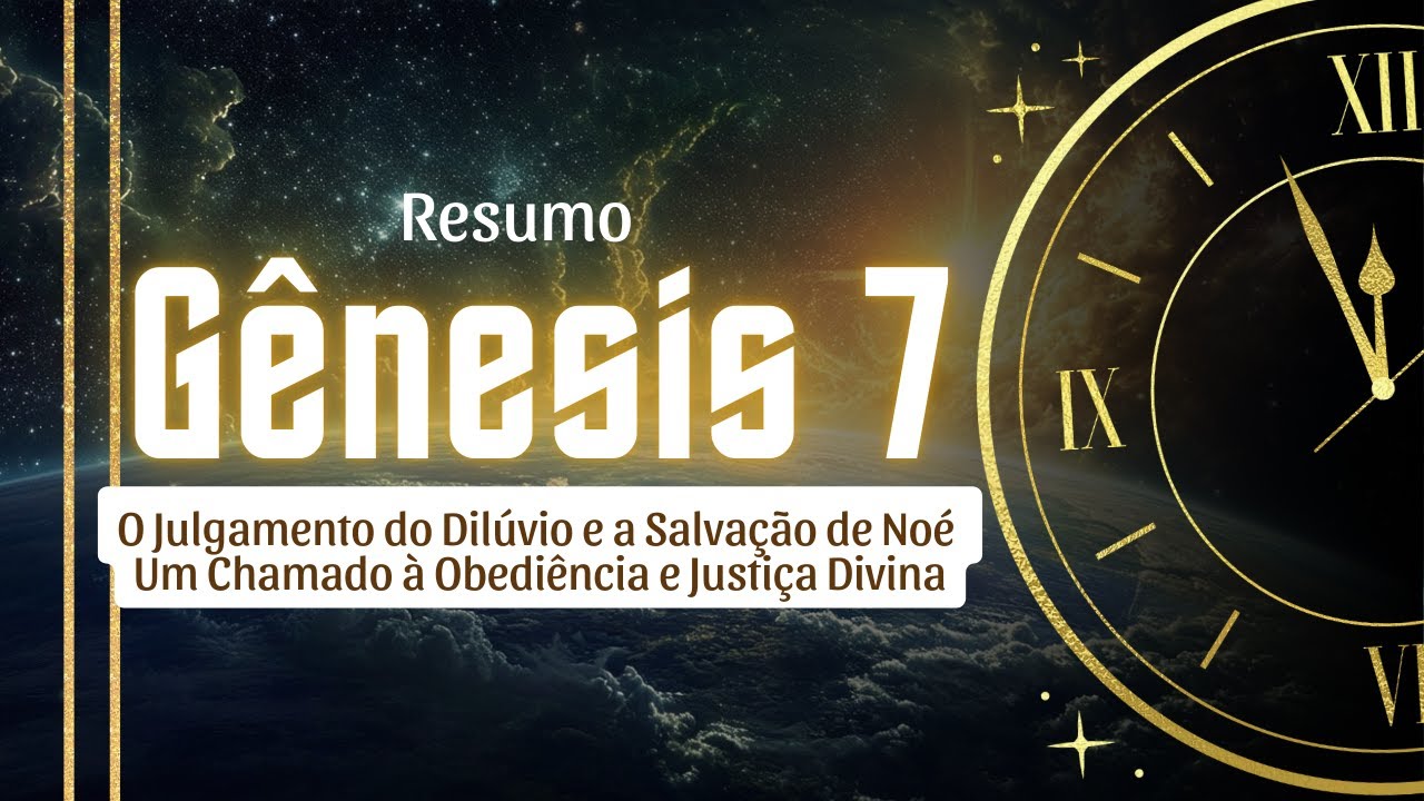 Resumo de Gênesis 7: O Julgamento do Dilúvio e a Salvação de Noé - YouTube