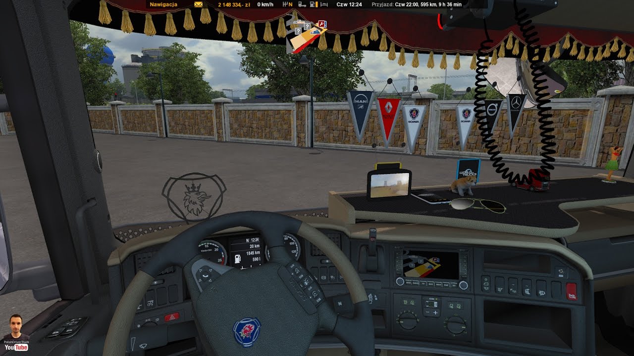 Ets2 1.27...PDT...Video Player Interior Addon - YouTube