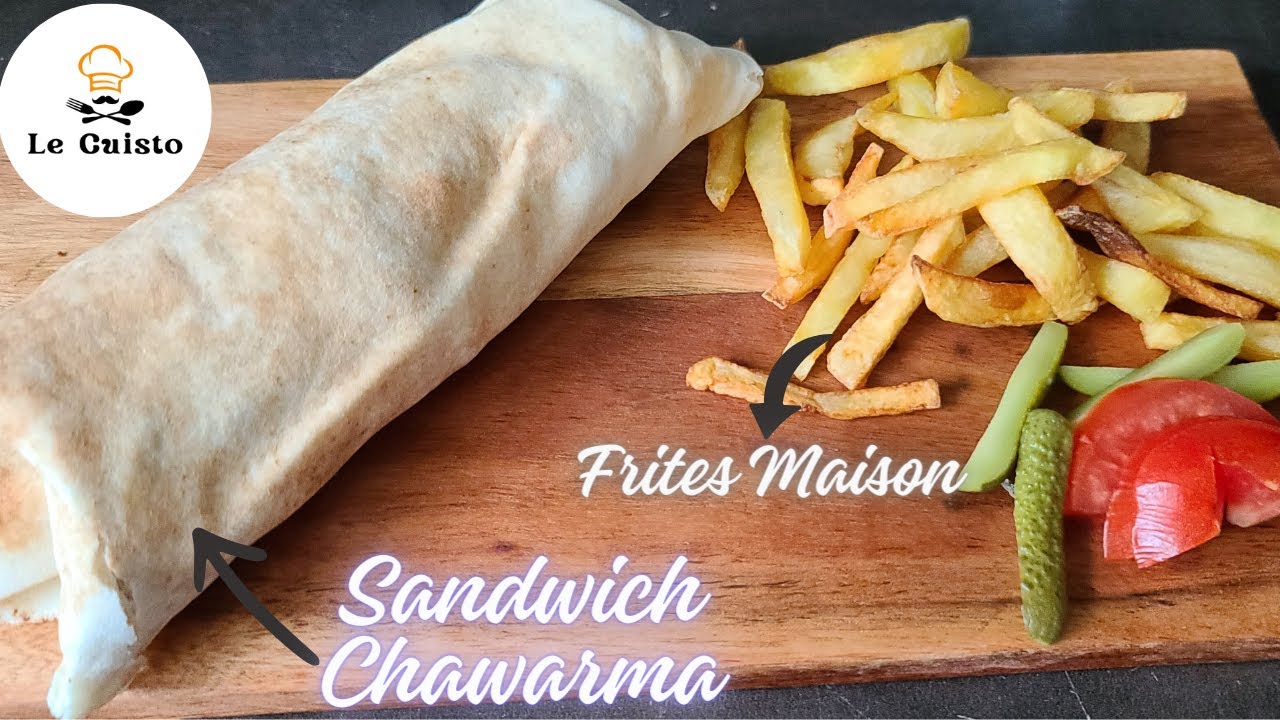 Chawarma poulet maison avec sauce ail - YouTube